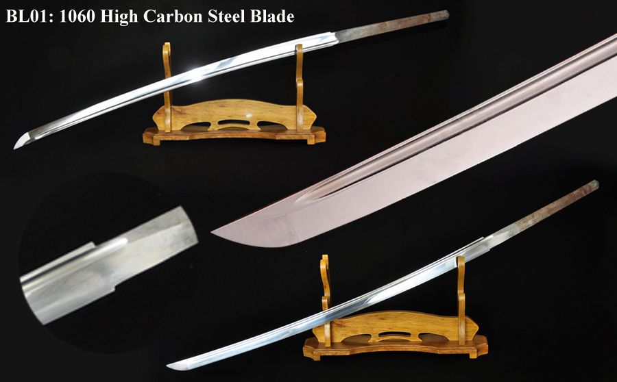 Japanese Samurai Sword Katana Blades Carbon Steel Handmade Full Tang ...