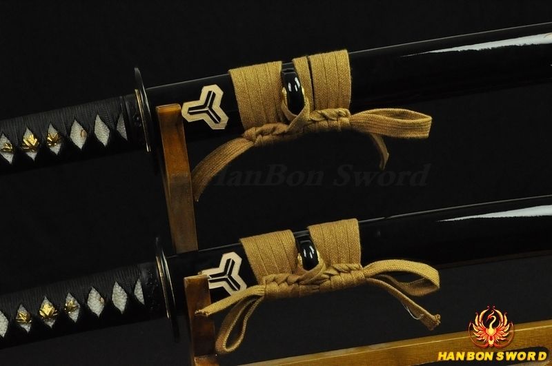 KILL BILL SWORDS SET (BILL+ BRIDE SWORDS) FOLDED STEEL CLAY TEMPERED ...